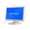 15 inch monitor white with HDMI & Full HD | Beetronics