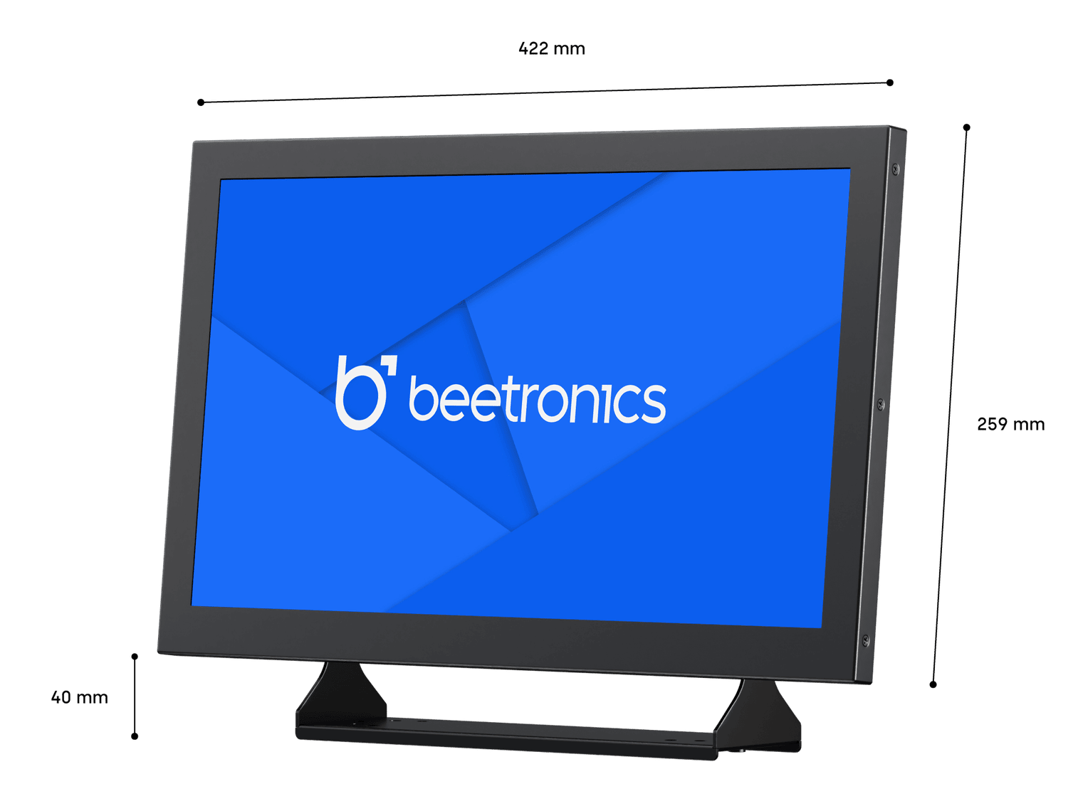 Sturdy 17 Inch Industrial Metal Monitor | Beetronics