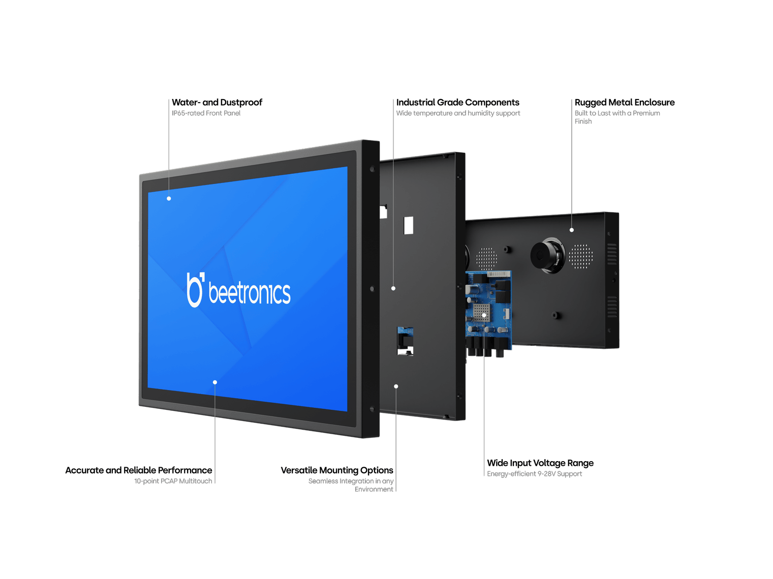 15 Inch Touchscreen metal | Beetronics