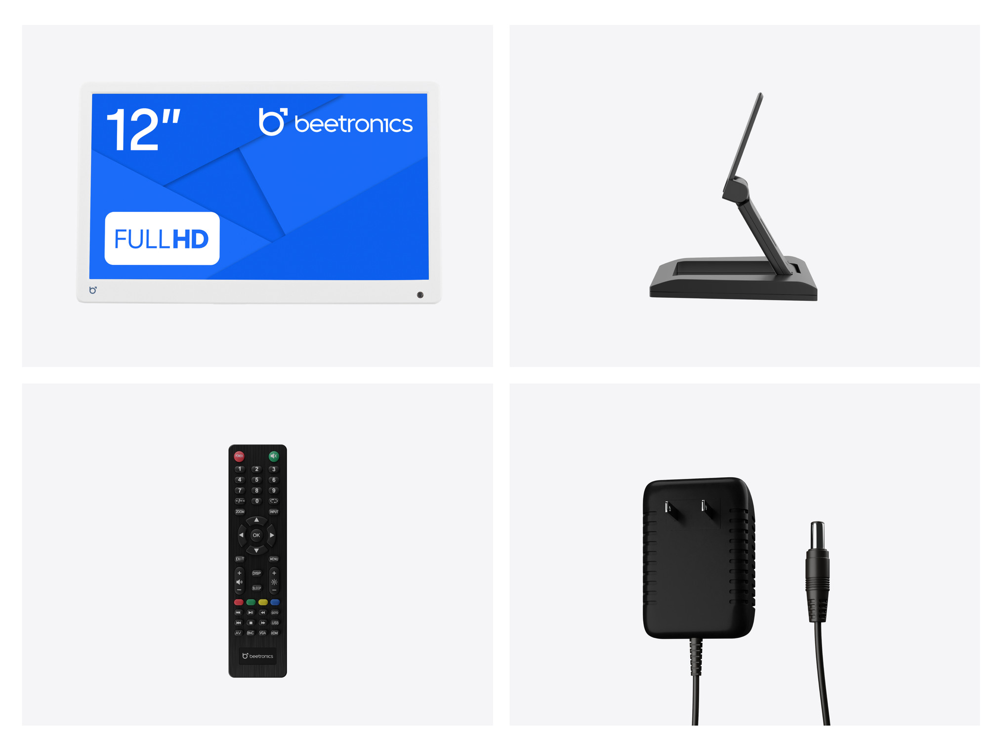 12 inch monitor (white) | Beetronics