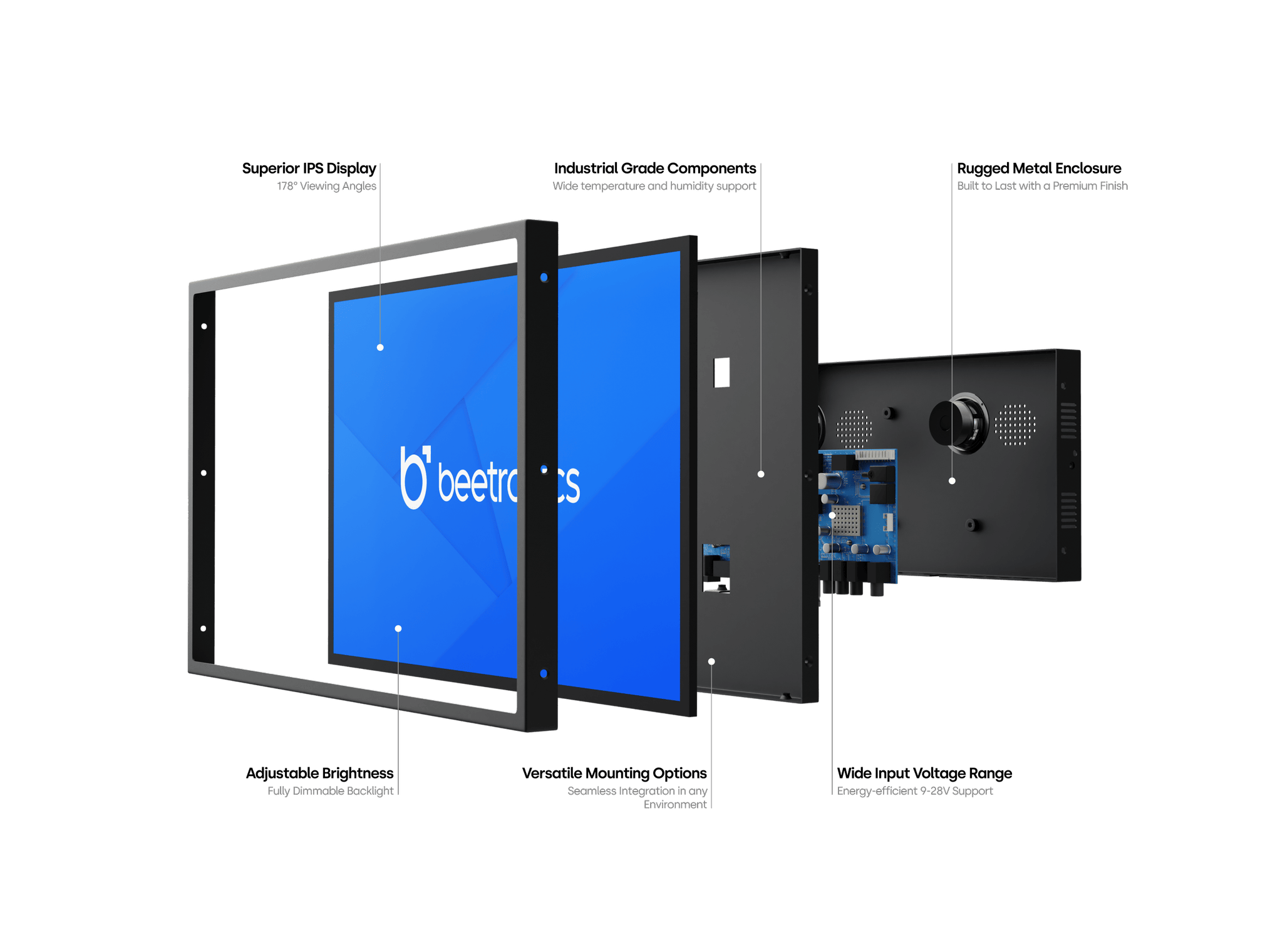 13 Inch Monitor metal | Beetronics