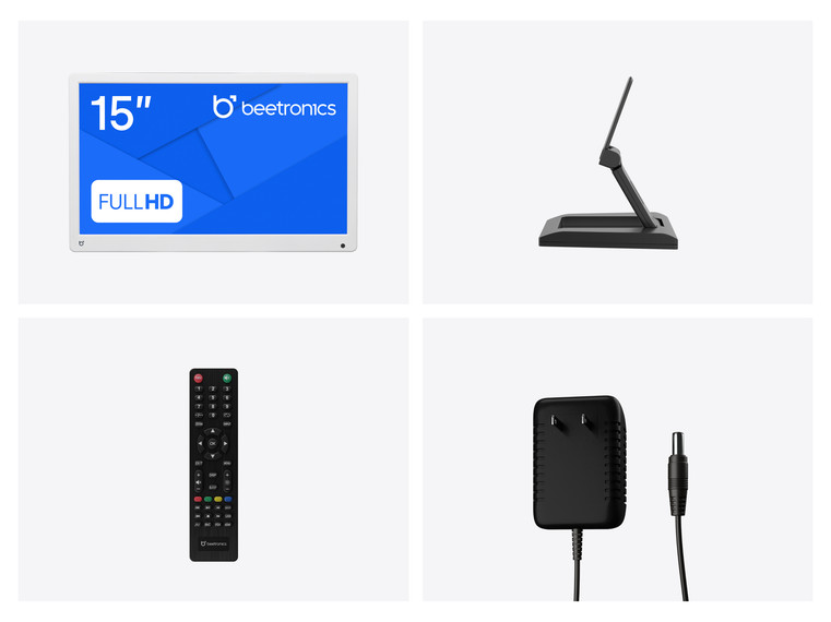 15 inch monitor white with HDMI & Full HD | Beetronics